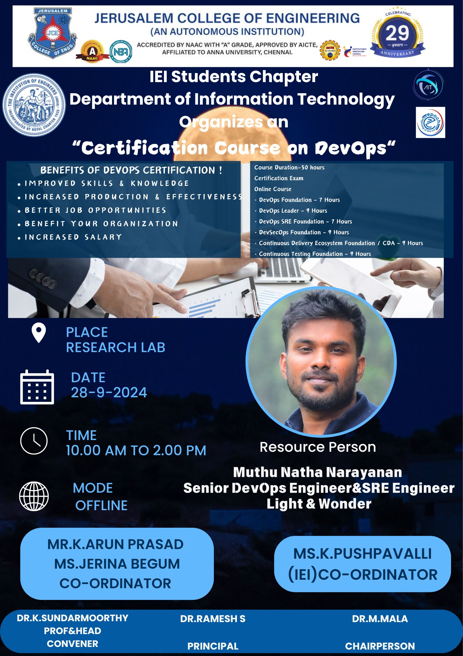 Jerusalem College of Engineering - Best Engineering Colleges In Tamilnadu