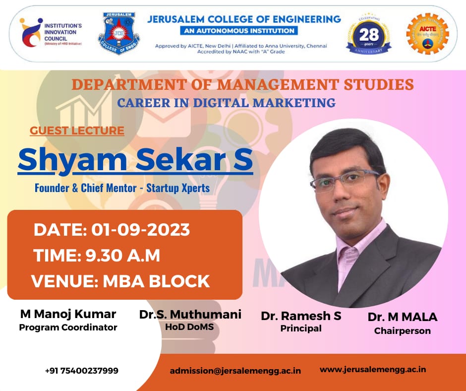 Jerusalem College of Engineering - Best Engineering Colleges In Tamilnadu