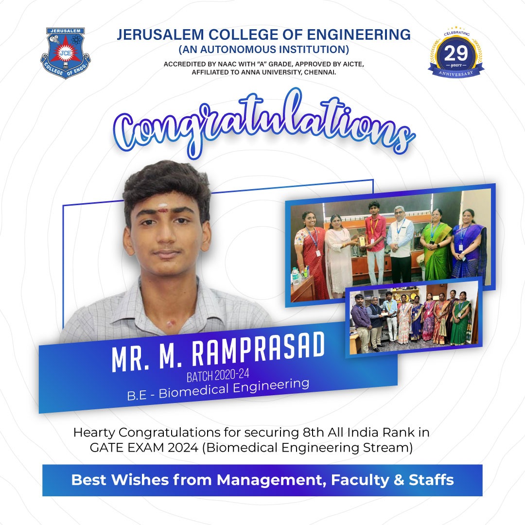 Jerusalem College of Engineering - Best Engineering Colleges In Tamilnadu