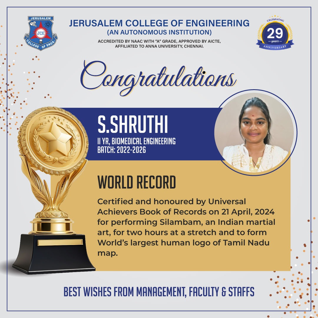 Jerusalem College of Engineering - Best Engineering Colleges In Tamilnadu