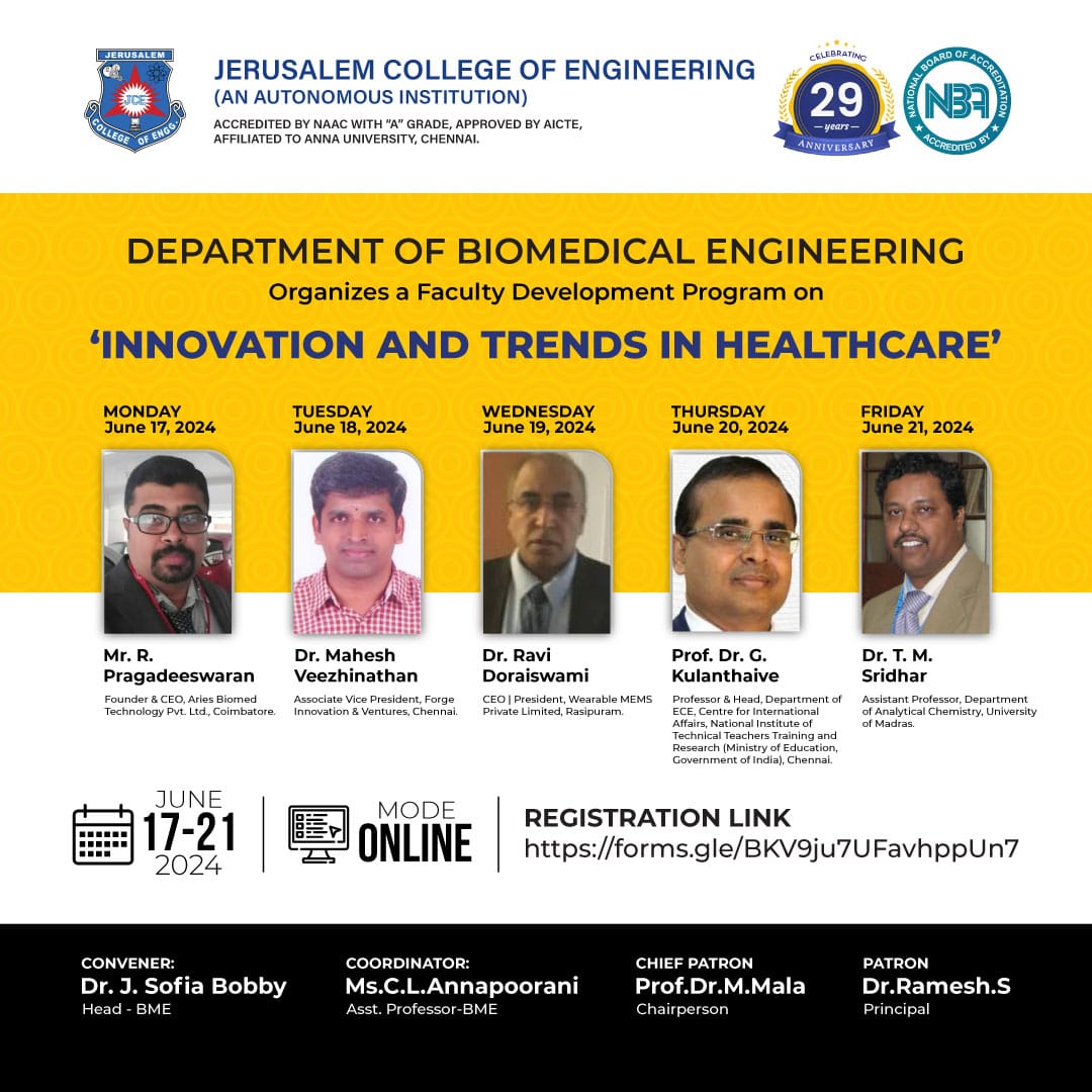 Jerusalem College of Engineering - Best Engineering Colleges In Tamilnadu