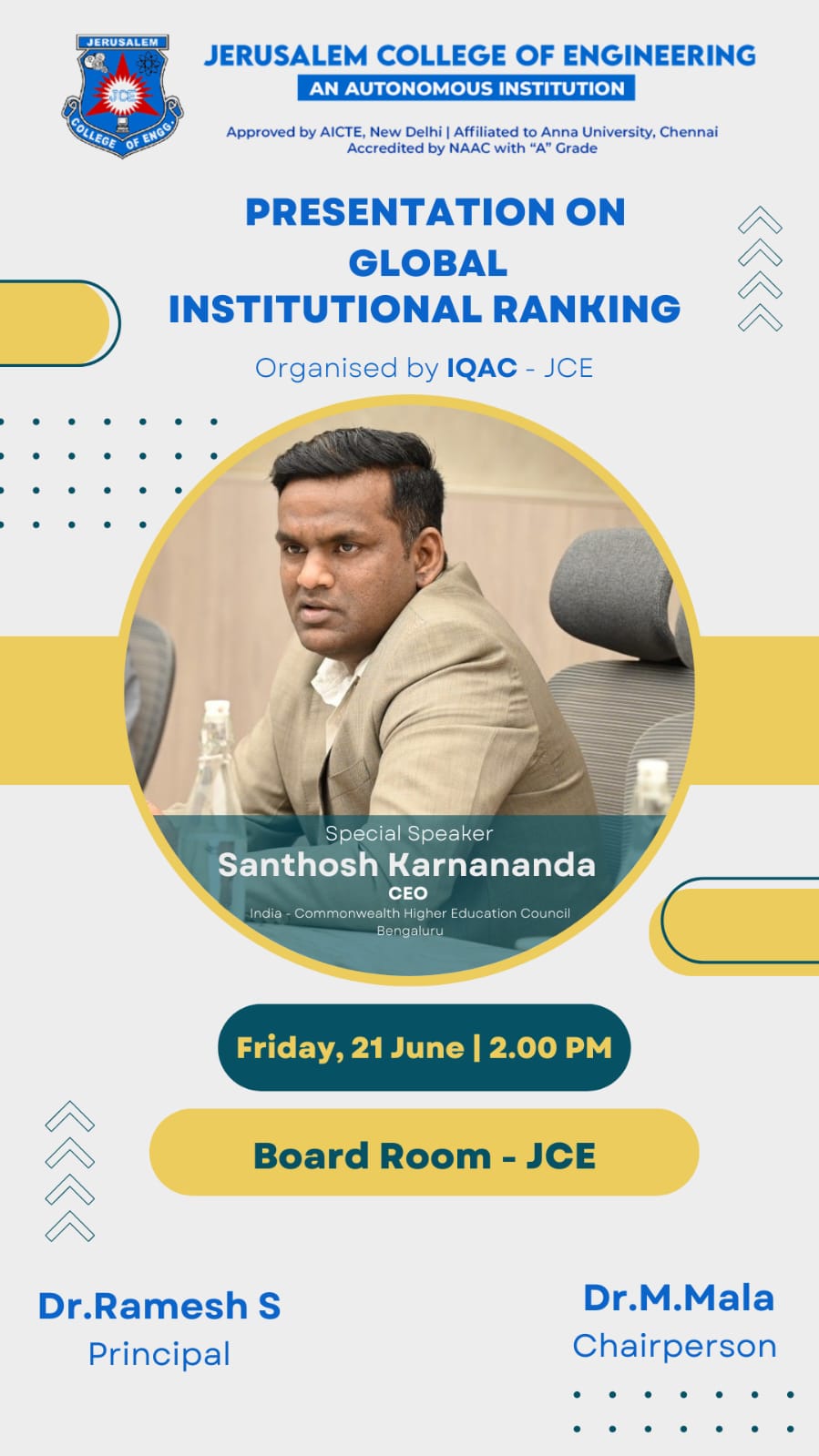 Jerusalem College of Engineering - Best Engineering Colleges In Tamilnadu