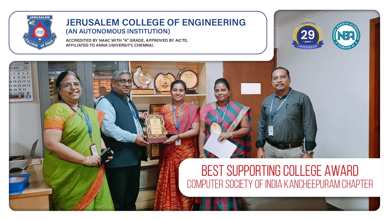 Jerusalem College of Engineering - Best Engineering Colleges In Tamilnadu